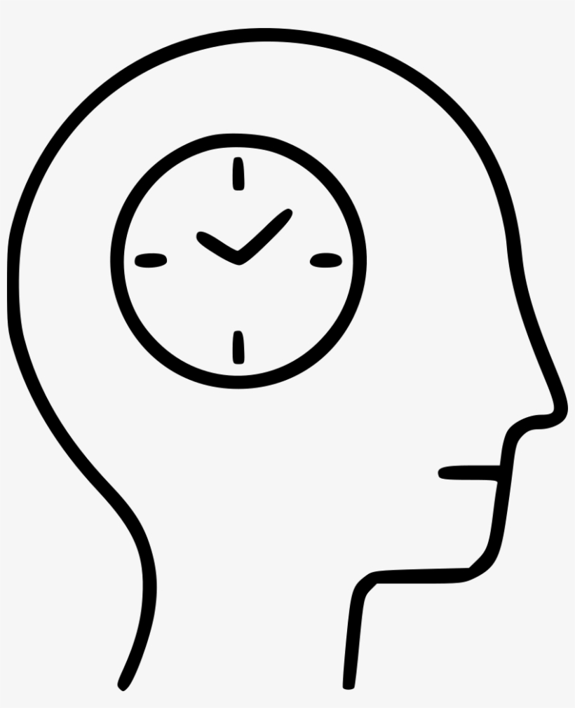 Human Head Clock Plan Timeplan Schedule Timetable Comments - Time Icon ...