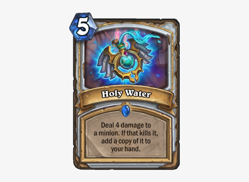 Holy Water - Holy Water Priest Hearthstone - Free Transparent PNG ...