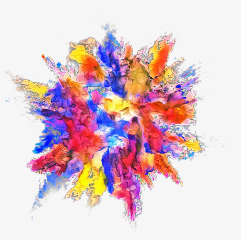Explosion Color Powder Dust - Color Powder Explosion Png - Free ...