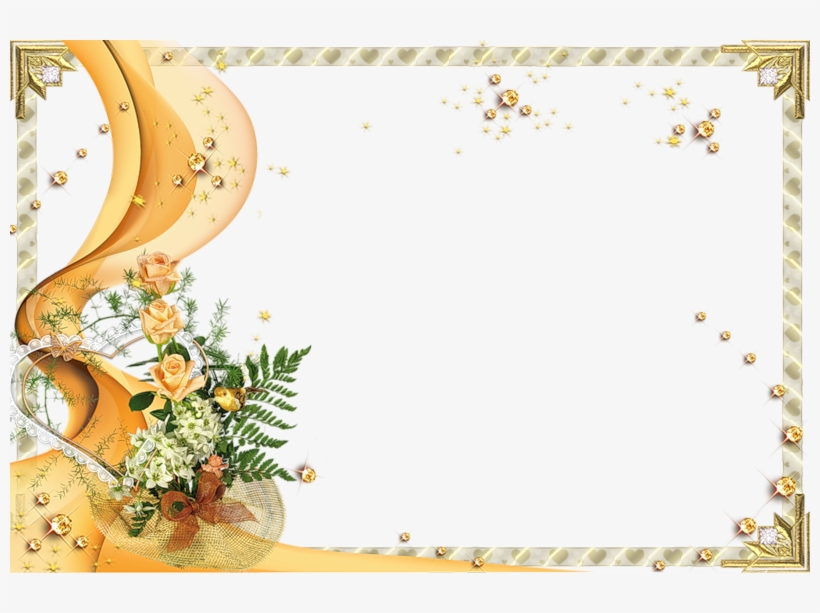 Blank Gold Invitation Templates