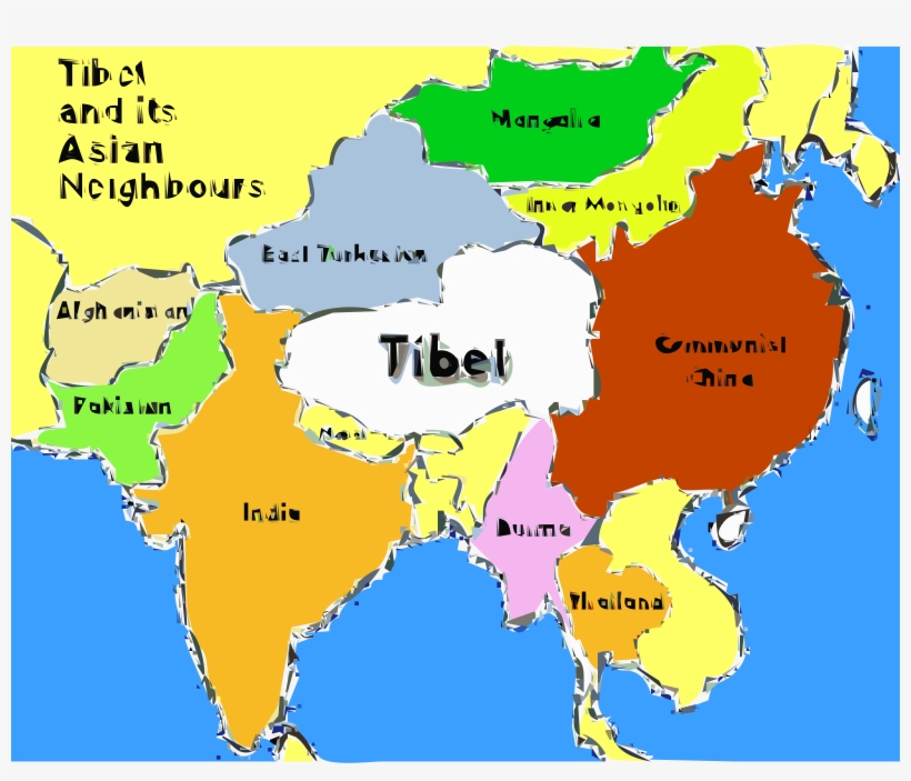 This Free Icons Png Design Of Tibet Map - Free Transparent PNG Download ...