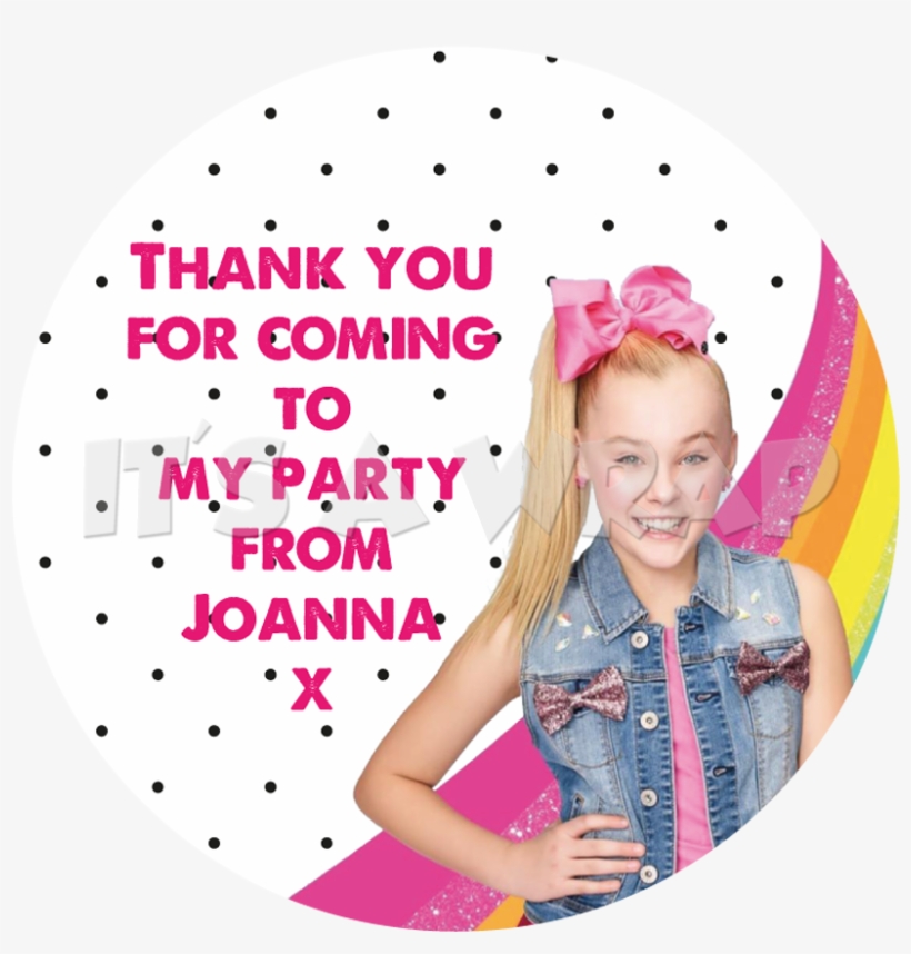 Jojo Siwa Sweet Cone Stickers - Girl - Free Transparent PNG Download ...