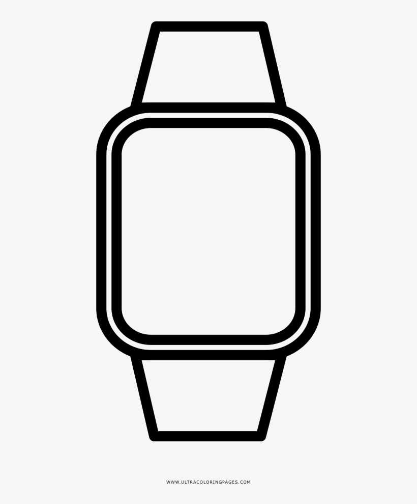 Iwatch Coloring Page - Drawing - Free Transparent PNG Download - PNGkey