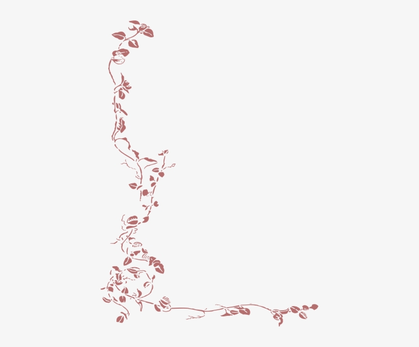 Burgundy - Leaf Page Border Png - Free Transparent PNG Download - PNGkey