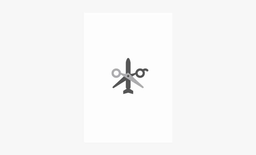 Scissor Plane Logo By Aaron Eiland - Scissor - Free Transparent PNG ...