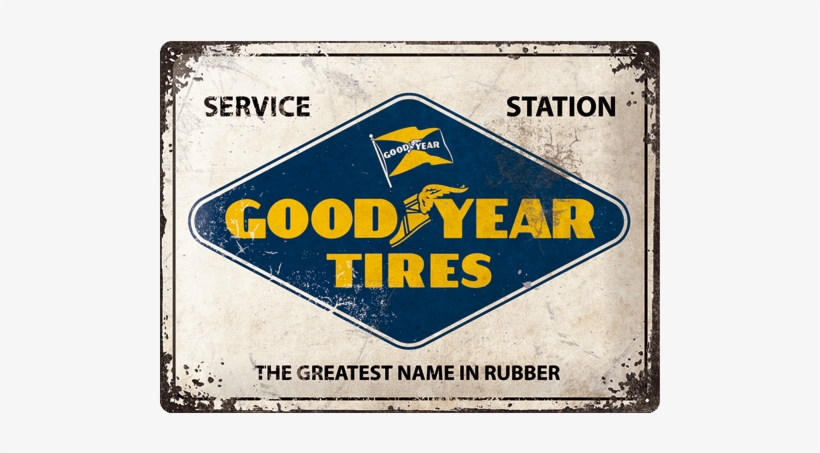 Goodyear Logo White Sign 30×40 Cm - Signpast Goodyear Tires Sign 00137 ...