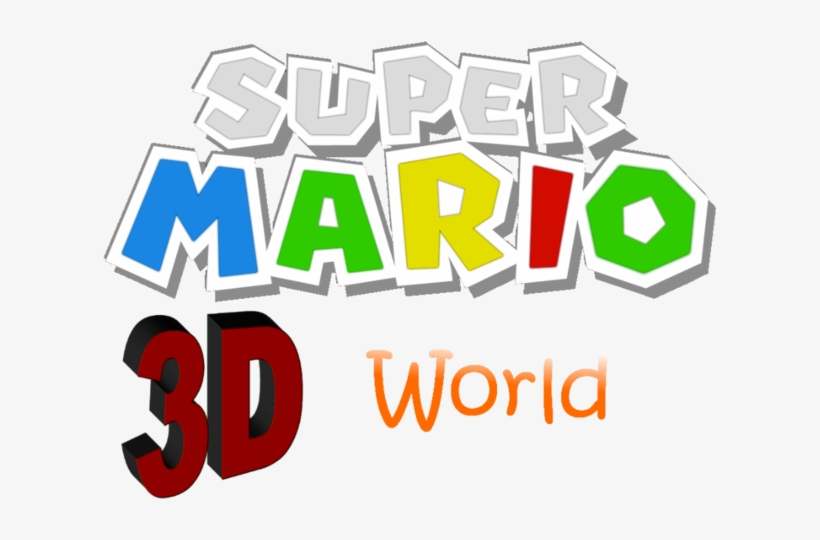 Super Mario 3d World Logo - Super Mario Logo Drawing - Free Transparent ...