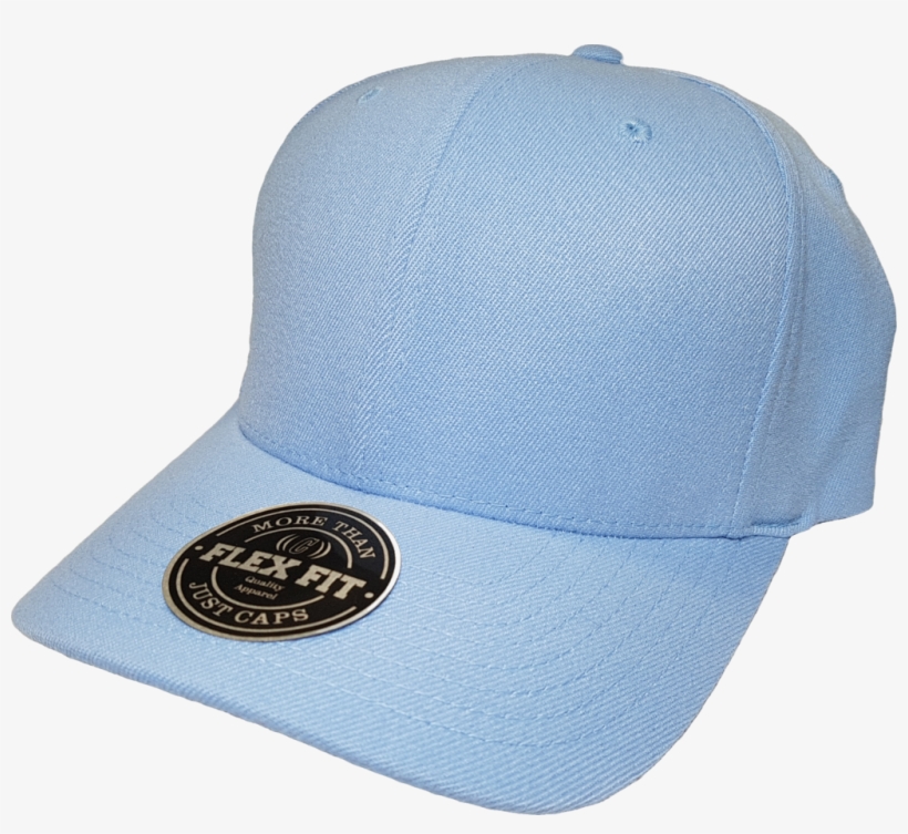 Blank Flex Fit Cap Powder Blue - Sky Blue - Free Transparent PNG ...
