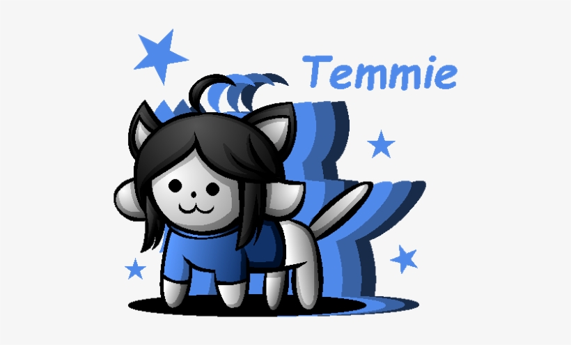 Temmie Personality - Undertale Temmie Blue - Free Transparent PNG ...