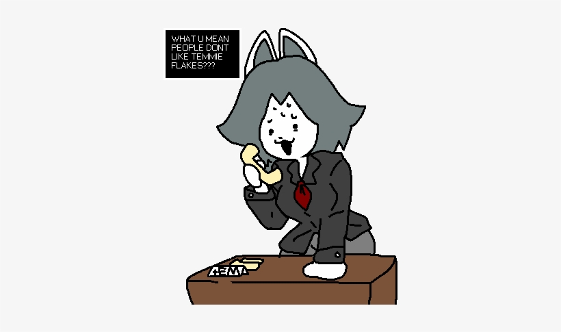 Temmie - - Video Game - Free Transparent PNG Download - PNGkey