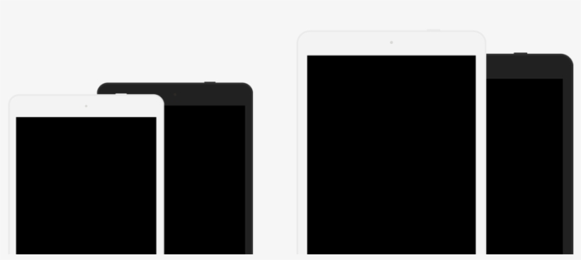 Organized Layers - Ipad White Flat Mockup Sketch - Free Transparent PNG ...