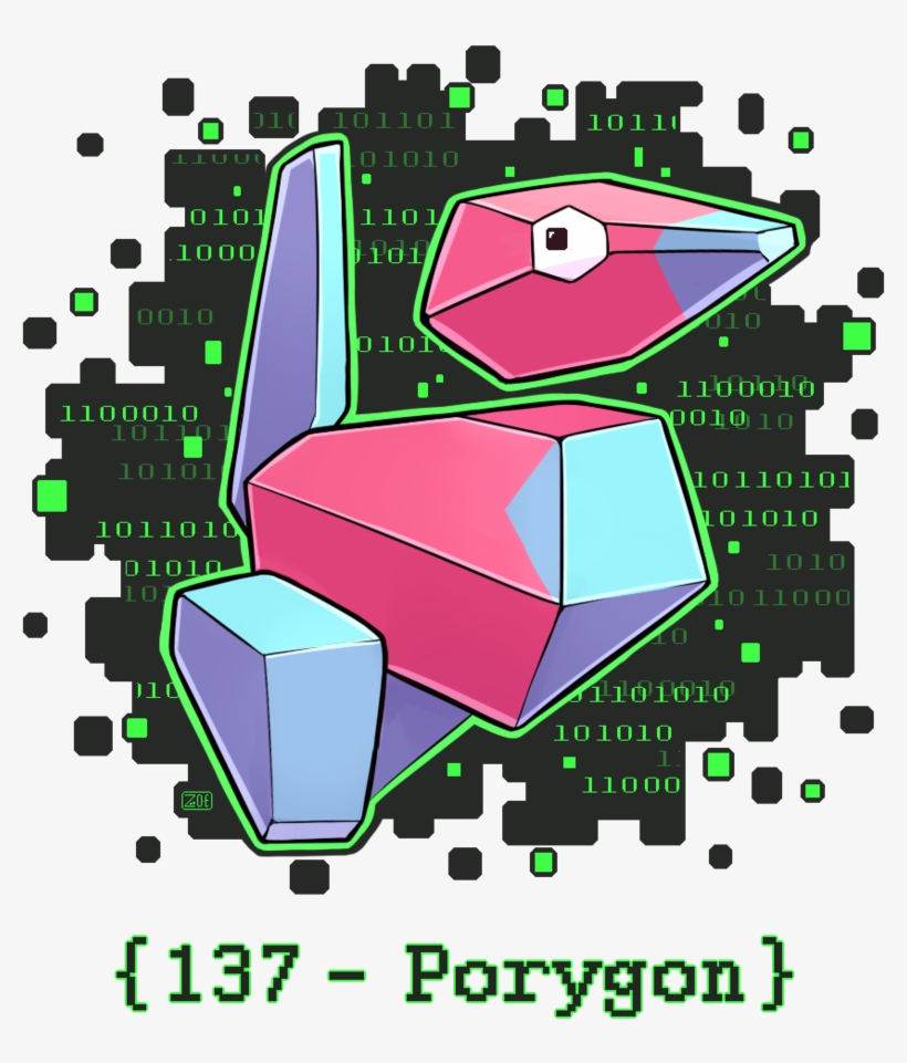 Porygon - - Digital Art - Free Transparent PNG Download - PNGkey