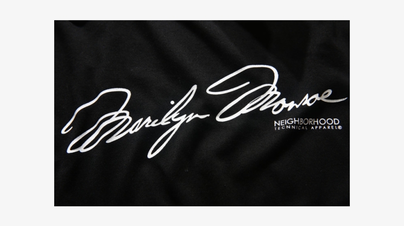 Nbhd Marilyn Monroe T-shirt - Calligraphy - Free Transparent PNG ...