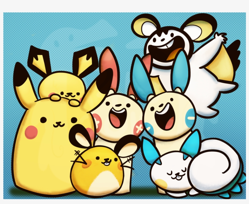 Pika Party Mini Print - Cartoon - Free Transparent PNG Download - PNGkey