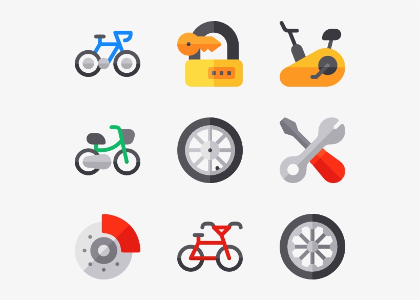 Bicycle 40 Icons - Bicycle - Free Transparent PNG Download - PNGkey