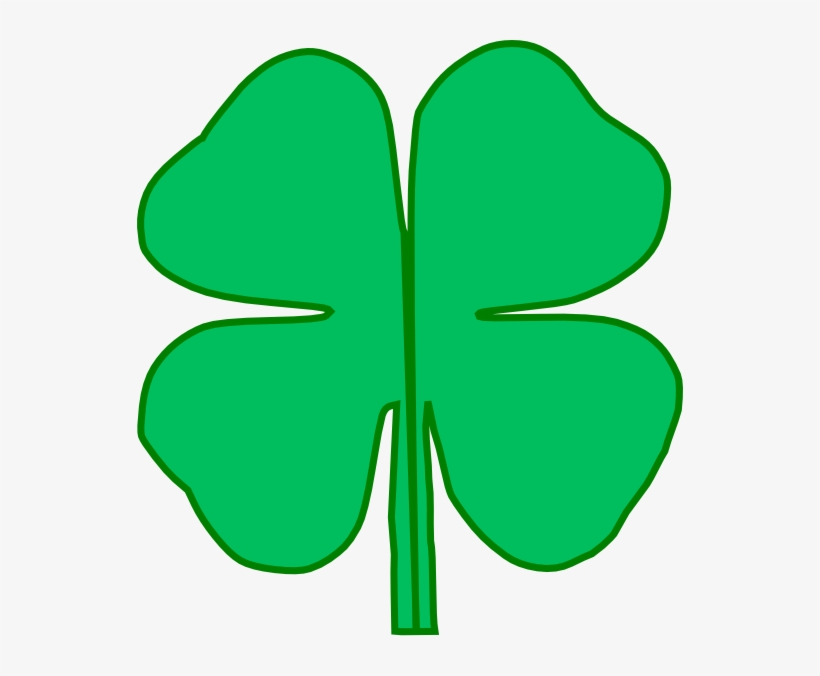 4 Leaf Clover Divided In Half Png - Free Transparent PNG Download - PNGkey