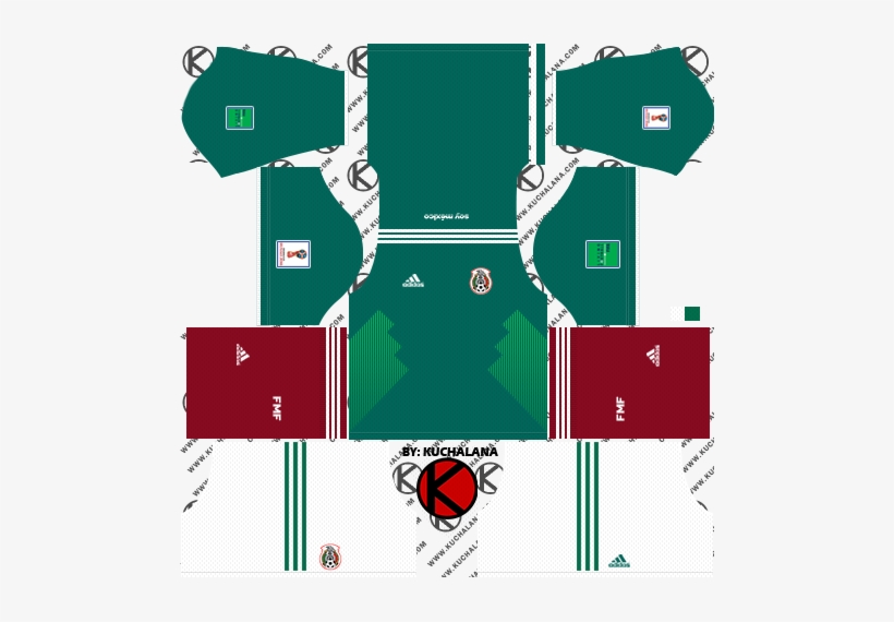 Mexico 2018 World Cup Kits - Mexico Kit Dream League Soccer 2018 - Free ...