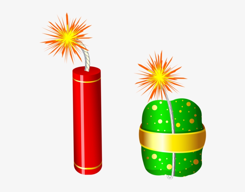 Cracker Clipart Red Firework - Crackers Clipart Png - Free Transparent ...