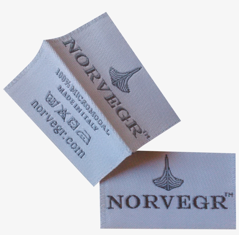 Woven Taffeta Center Fold - Loop Fold Woven Labels - Free Transparent ...