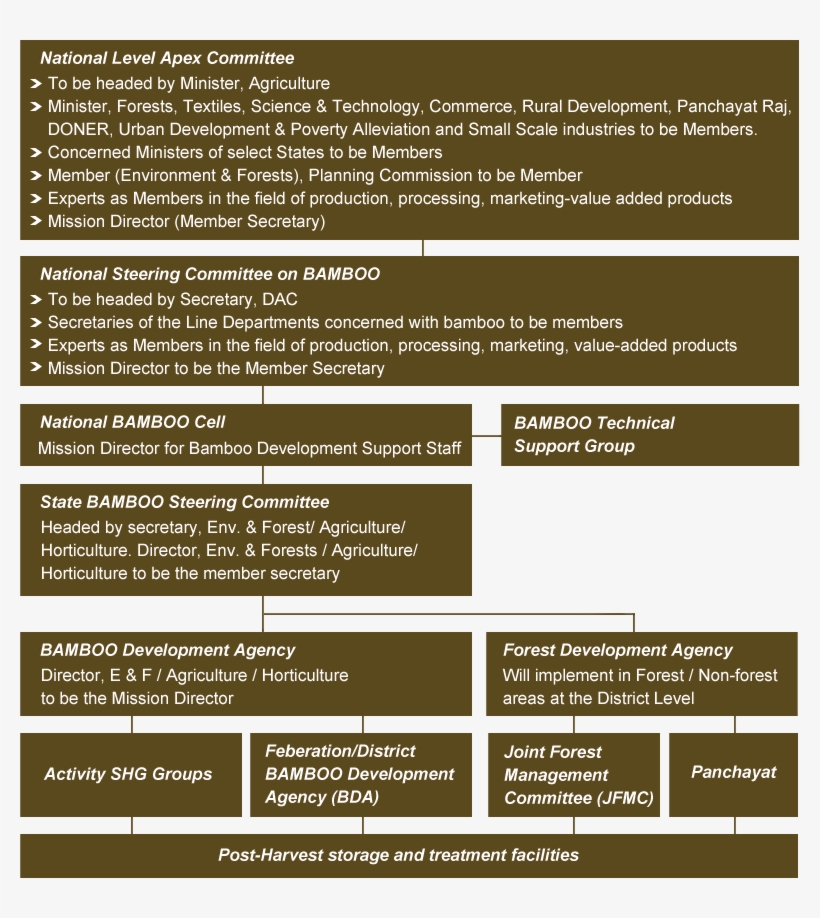 Flow Chart Of National Bamboo Mission - Flowchart - Free Transparent ...
