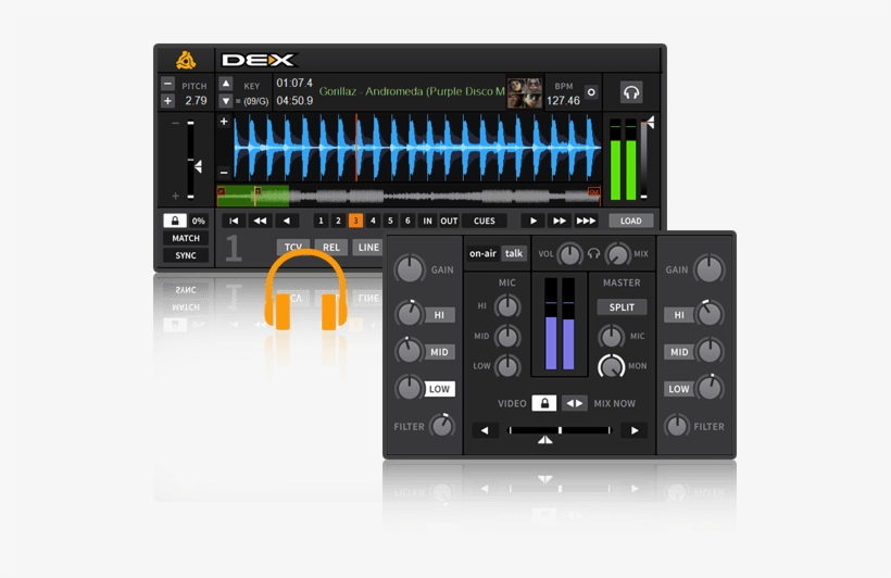 Dex 3 Transport And Mixer Controls - Transport - Free Transparent PNG ...