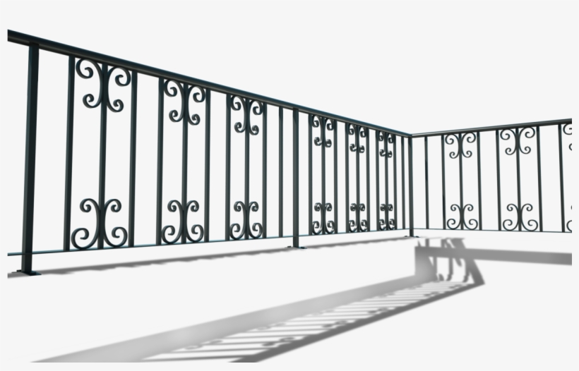 Wrought Iron - Barham - Wrought Iron Balcony Railing - Free Transparent ...