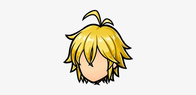 Cosmetic Item-meliodas Hair 001 Render - Free Transparent PNG Download ...
