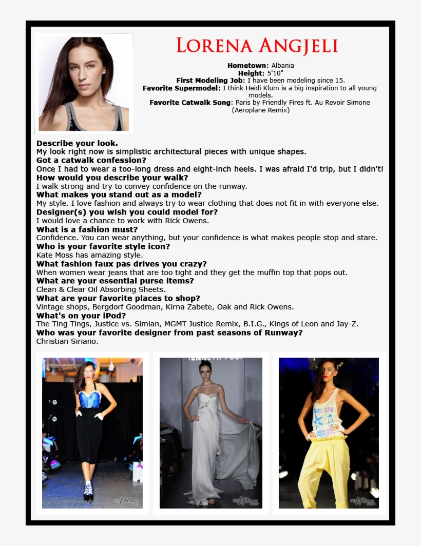 Lorena - Lorena Models Of Runway - Free Transparent PNG Download - PNGkey