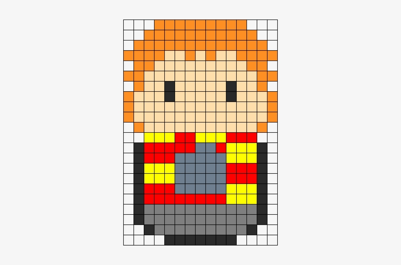 Ron Weasley Perler Bead Pattern / Bead Sprite - Hama Bead Harry Potter ...