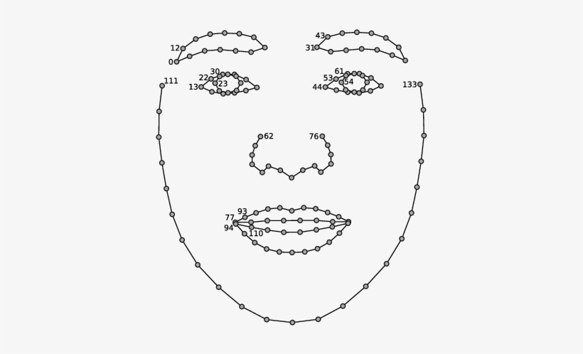 Our Deformable Model Of A Human Face Consists Of 134 - Silver - Free ...