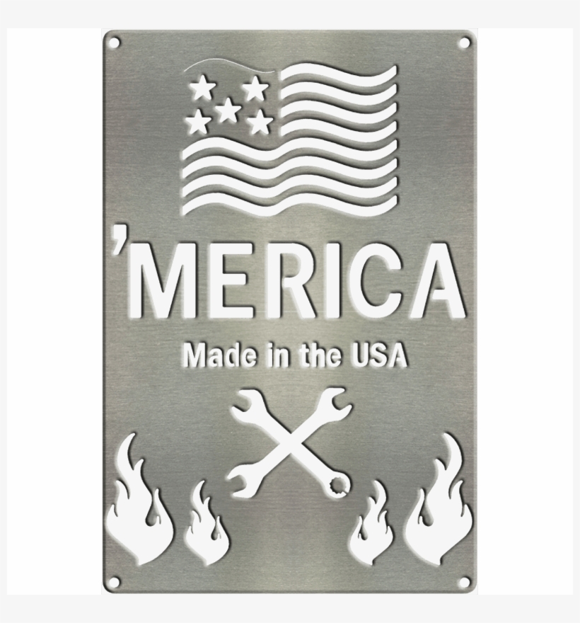 'merica Metal Sign W/ Color Options 12″x8″ Metal Signs - California ...