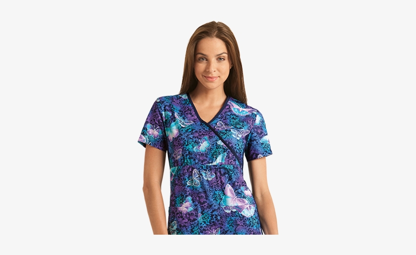Women Print Scrubs - Womens Scrubs - Free Transparent PNG Download - PNGkey