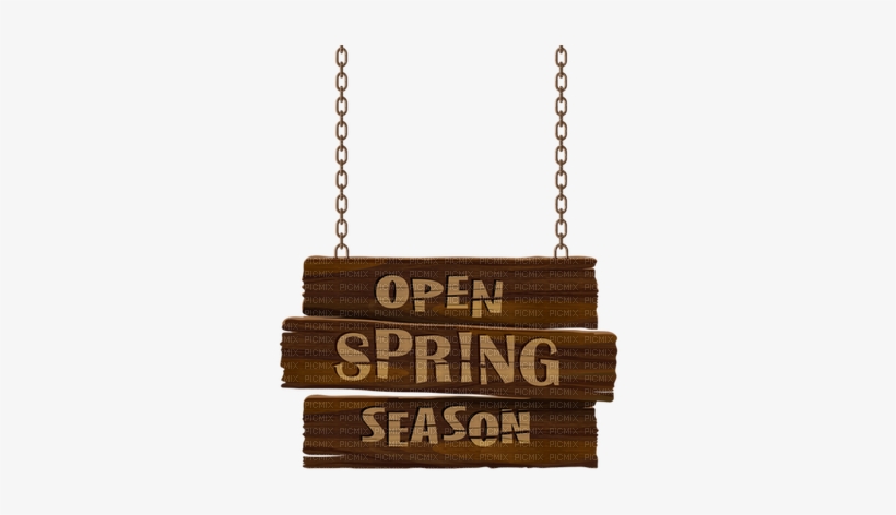 Spring Sign Border - Open For The Season Sign - Free Transparent PNG ...