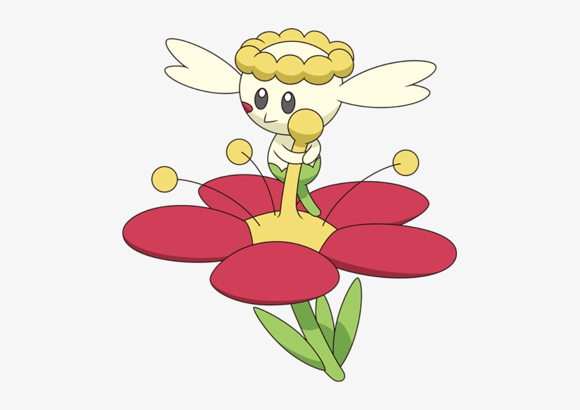 669flabébé Red Flower Xy Anime - Flabebe Pokemon - Free Transparent PNG ...