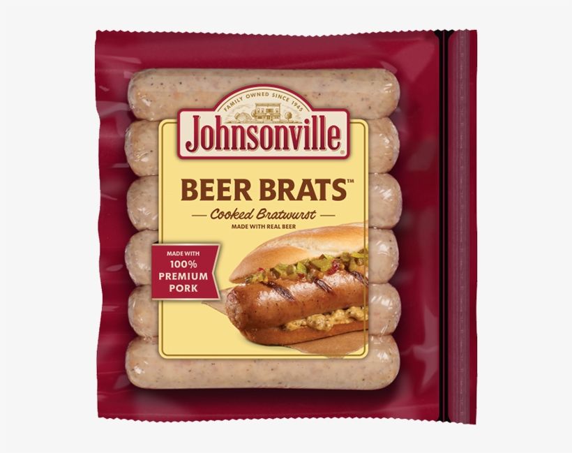 Beer Brats Links - Johnsonville Beer Brats - Free Transparent PNG ...