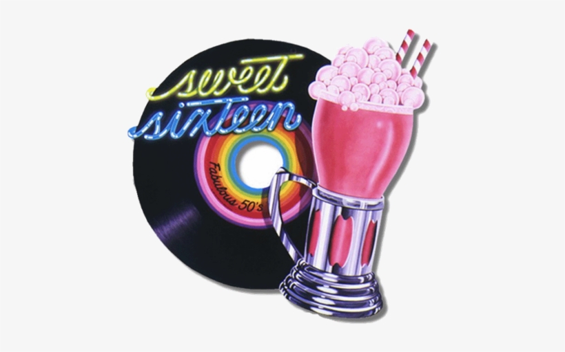 50s, Milkshake, And Neon Image - Fabulous 50s Cutouts Pack Of 4 - Free ...