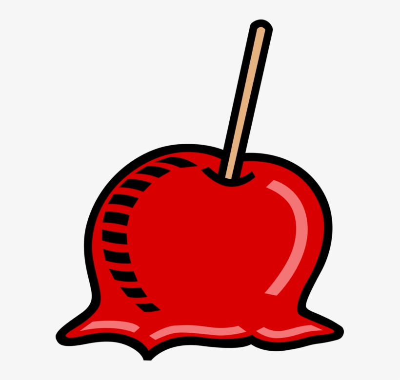 Halloween Candy Apple Clipart