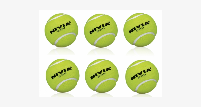 Nivia Cricket Tennis Ball Light Weight Set Of 6 Balls - Heavy Tennis ...