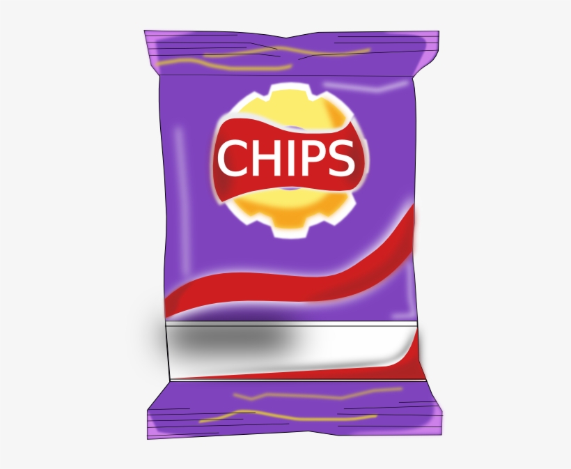 Chips Packet Clip Art At Clker - Chips Bag Clip Art - Free Transparent ...