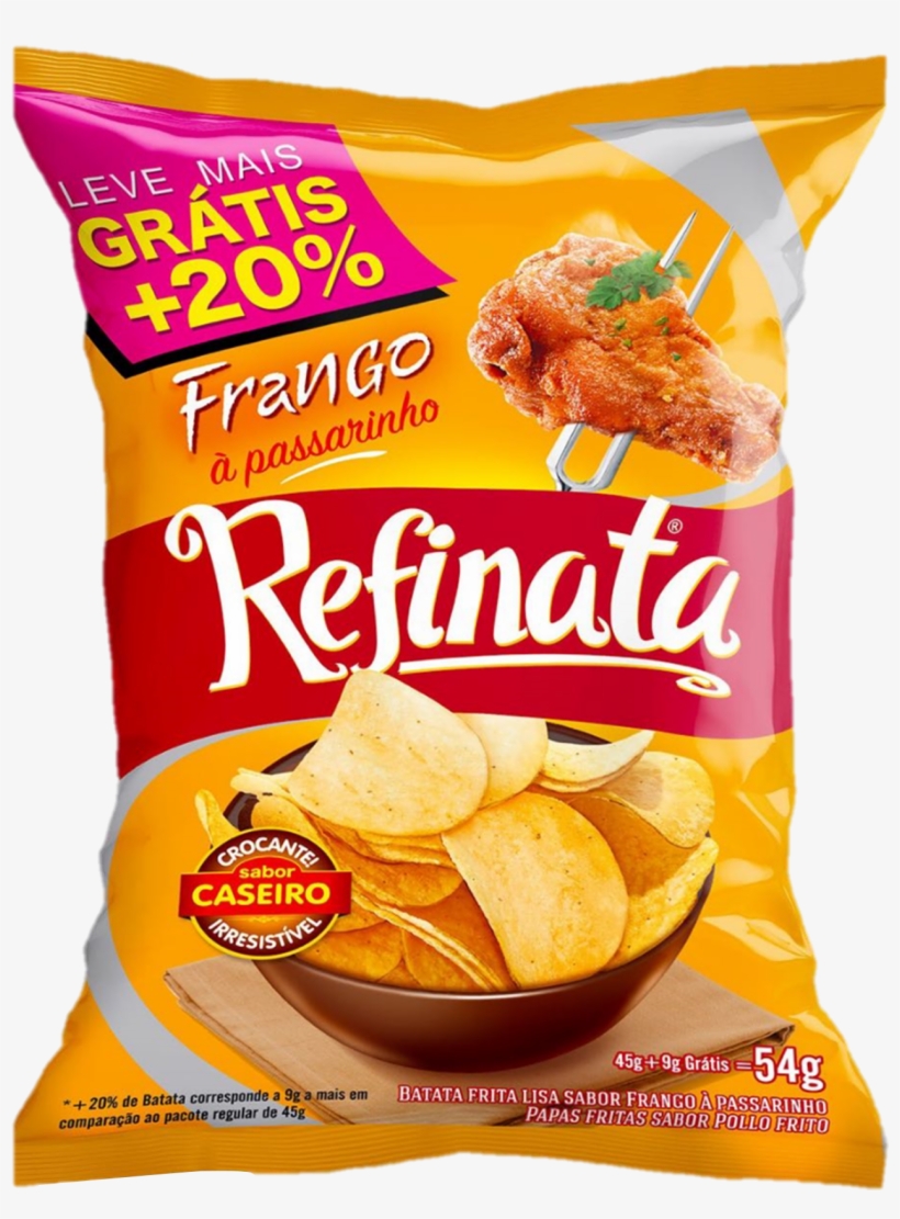 Batata Lisa Refinata Sabor Frango A Passarinho - Batata Refinata - Free ...