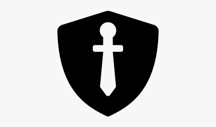 Shield With Sword Vector - Shield - Free Transparent PNG Download - PNGkey