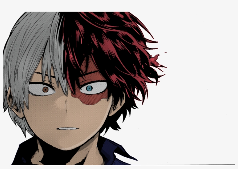 My Favorite Panel Of Todoroki - Todoroki Manga Color - Free Transparent ...