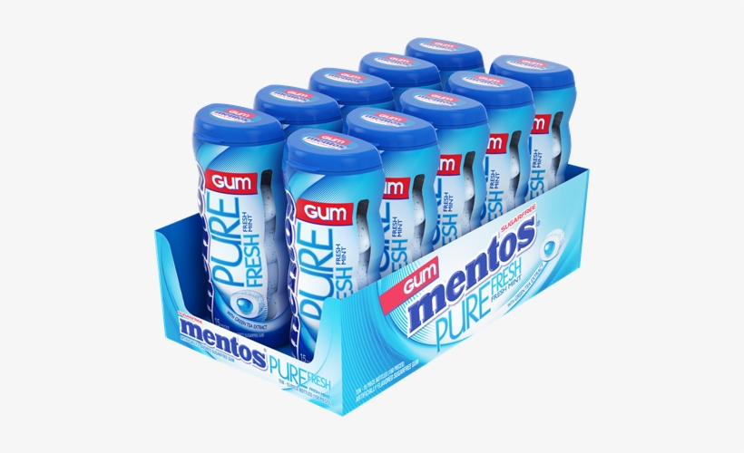 Mentos Pure Fresh Gum Cinnamon 15 Piece Pocket Bottle - Free ...