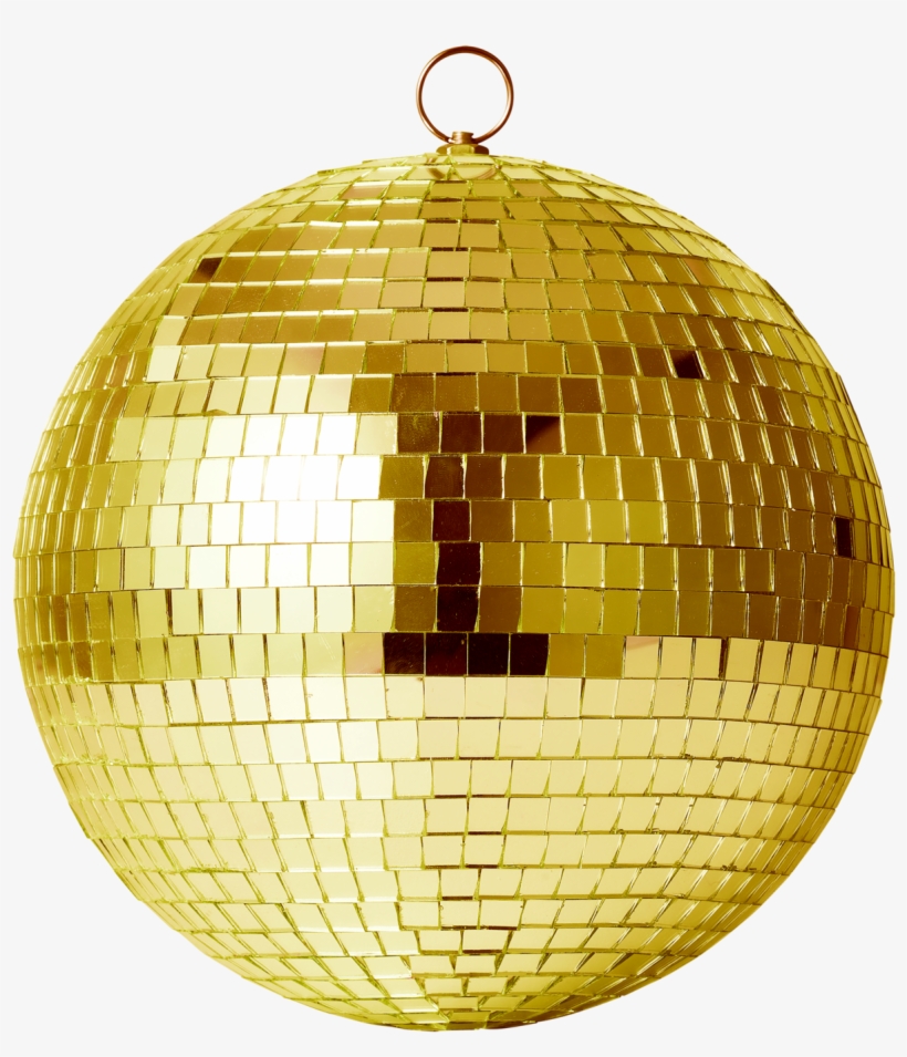 Mini Mirror Balls Gold - Free Transparent PNG Download - PNGkey
