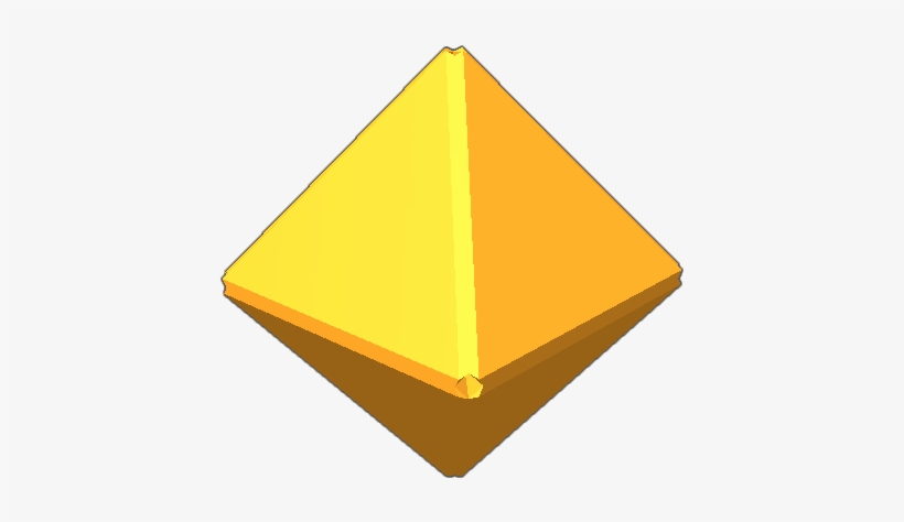 A Brand New 3d Diamond - 3d Yellow Triangle Png - Free Transparent PNG ...
