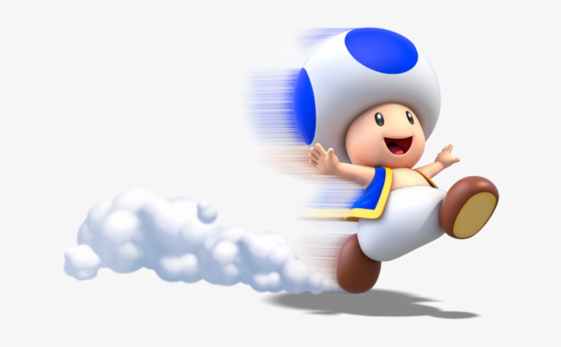 File Toad Running Artwork Alt - Super Mario 3d World Art - Free ...