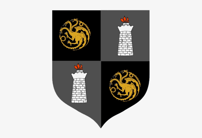 House Targaryen Of Oldtown Main Shield - Dragon The Legend Is Alive ...