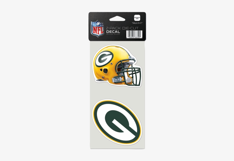 Green Bay Packers 2 Pack Die Cut Decals 4"x4" 6 Pc - Wincraft, Inc ...