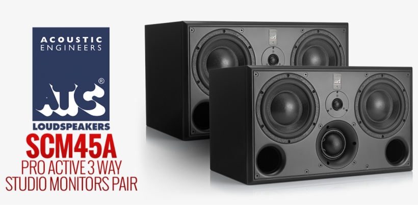 Atc Scm45a Pro Active 3 Way Studio Monitors Pair - Atc Scm45a Pro (pair ...