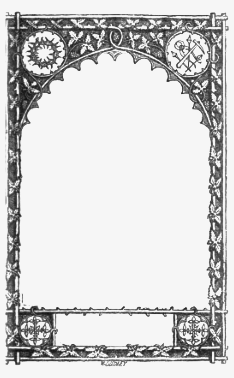 File - Catholichymns1860-01a - Catholic Frame Png - Free Transparent ...